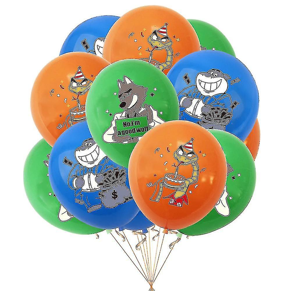 The Bad Guys Theme Happy Birthday Party Balloons Banners Cake Toppers ...