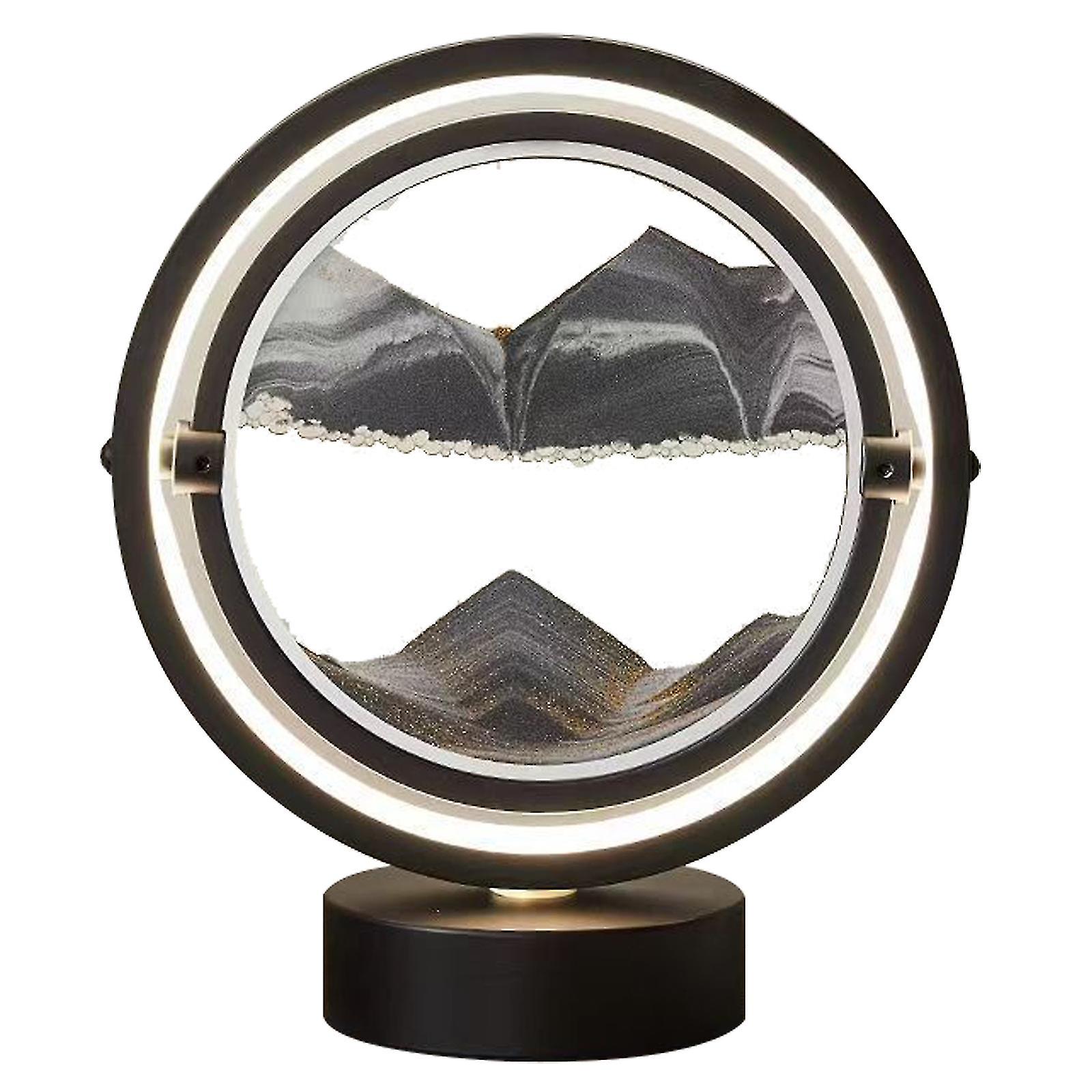 Led Sandscape Table Touch Lamp Moving Sand Art Circle Light | Fruugo UK