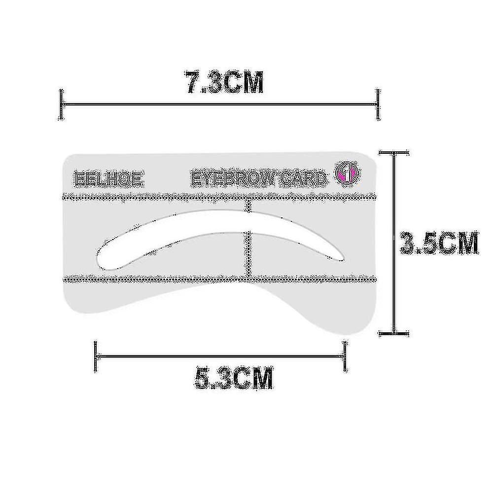 Waterproof Eyebrow Print Set Fixed Powder Eyebrow Brush Brow Shaping ...