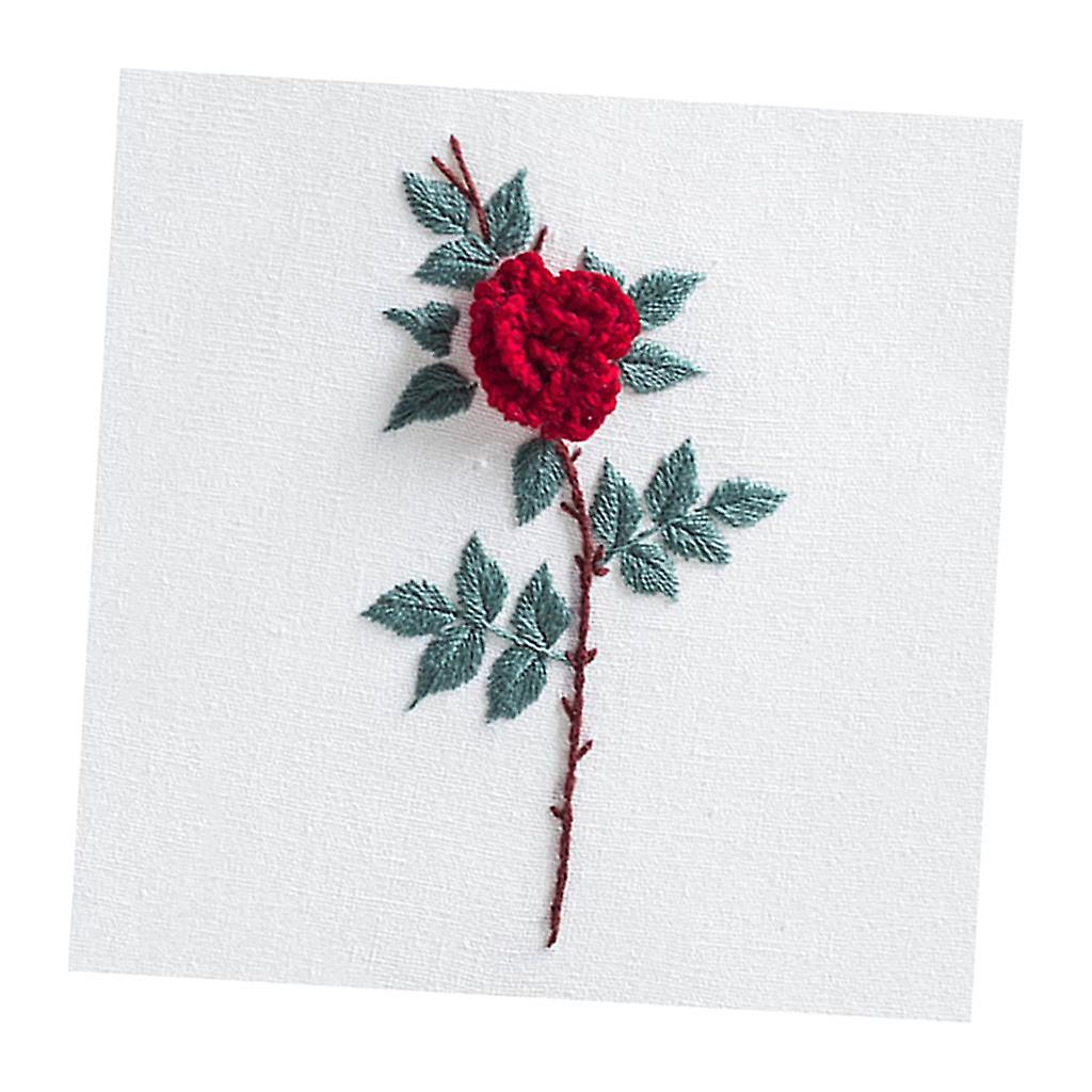 Beautiful 3D Flower Stumpwork Embroidery Kit for Beginners Rose | Fruugo AU