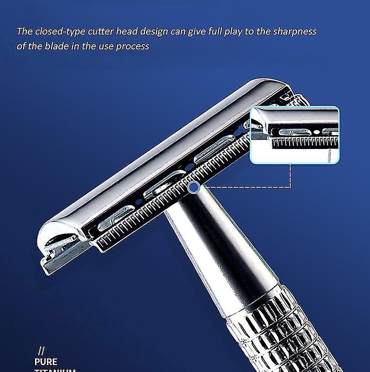 Classic Safety Razor For Men And Women Redesigned Noble Silver Metal ...