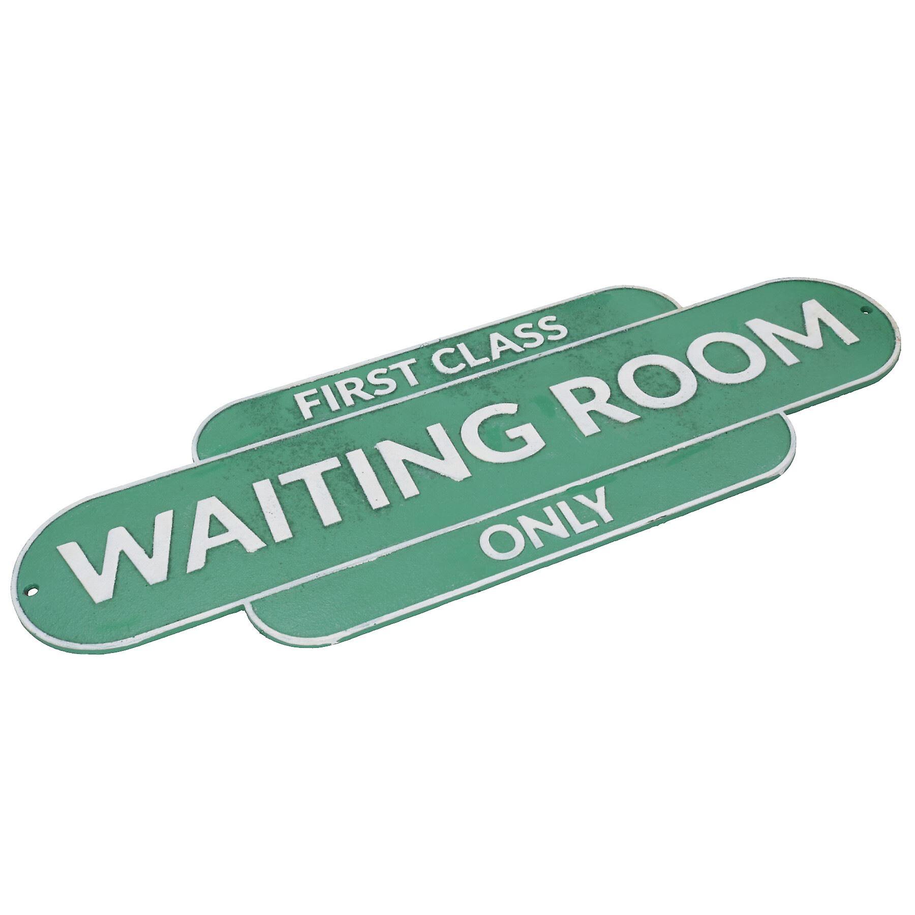 First Class Waiting Room Sign Plaque Train Stop Railway Wall Station ...