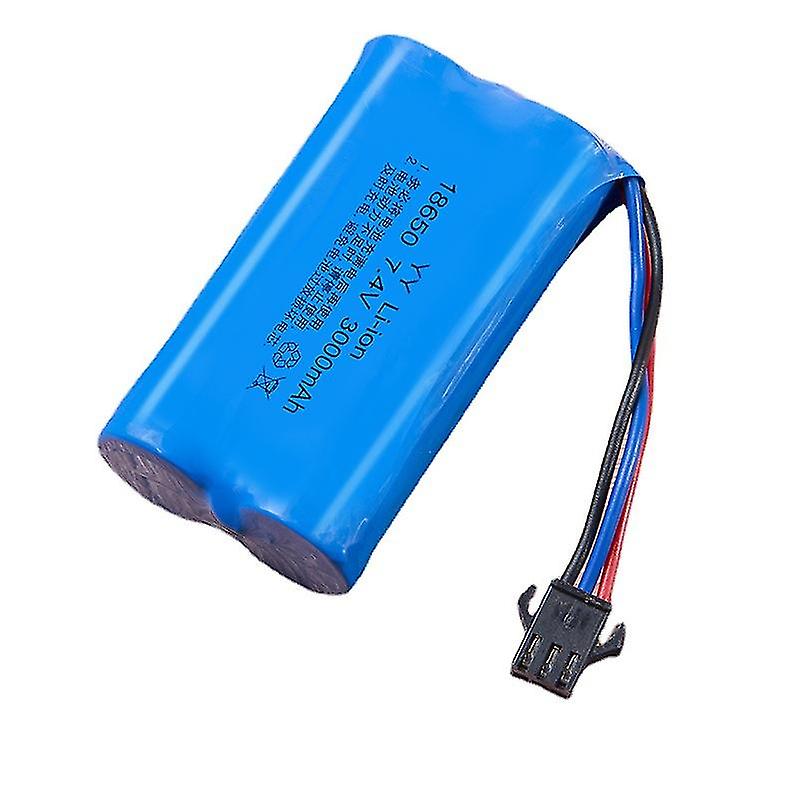 18650 Lithium Battery 7.4v Sm Connector 3000mah Toy Remote Control ...