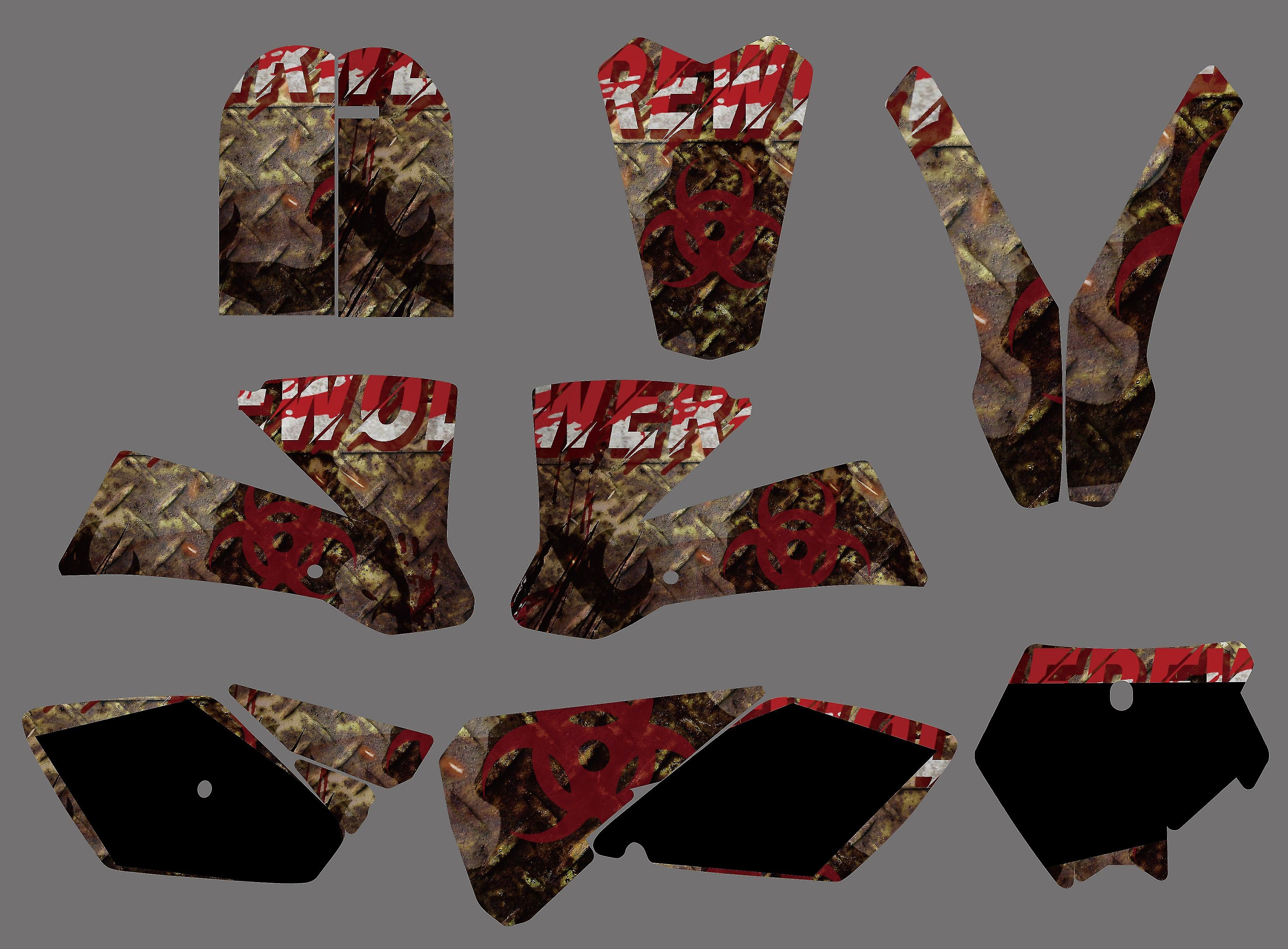 H2cnc Graphics Background Decal Sticker Kits Fit For Ktm Sx 85 Sx85 ...