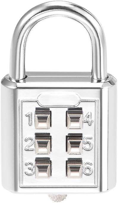 Digit Combination Padlock Push Button Lock for Locker Silver Tone ...