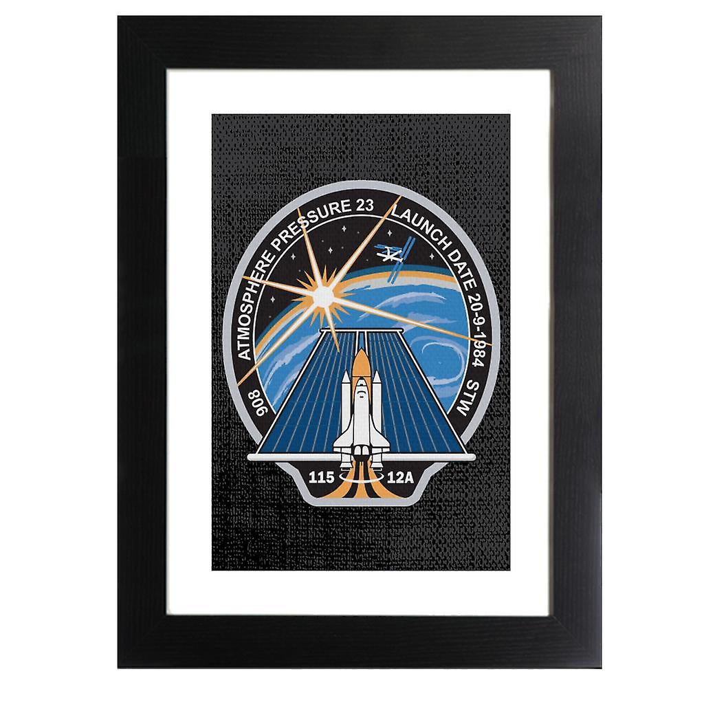 NASA STS 115 Space Shuttle Atlantis Mission Patch Framed Print | Fruugo UK