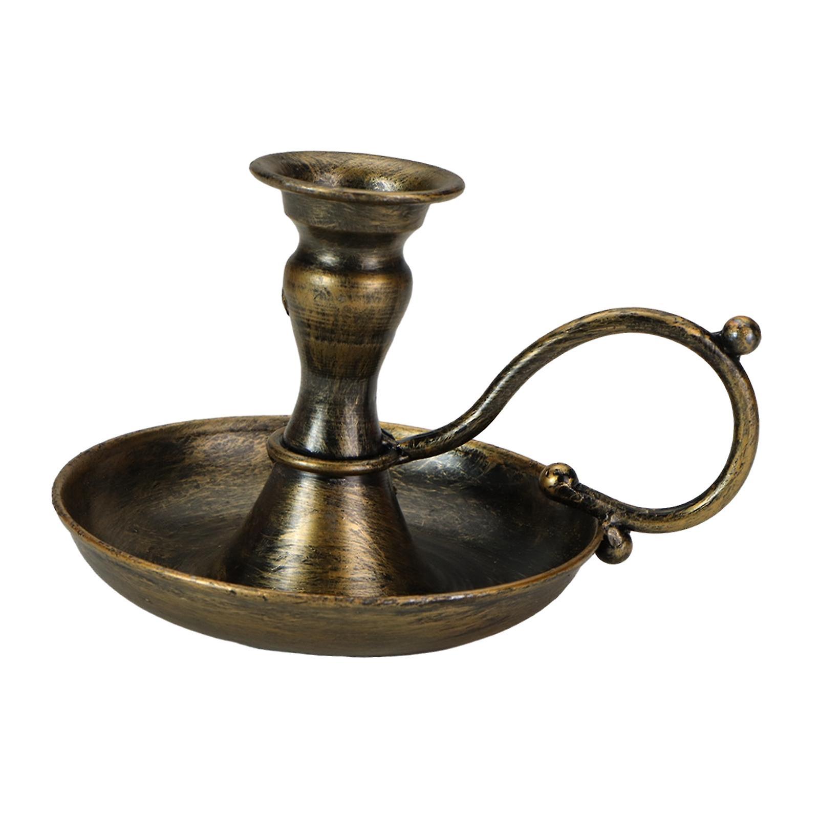 Retro Handheld Candlestick Holder Candle Stand Table Centerpiece ...