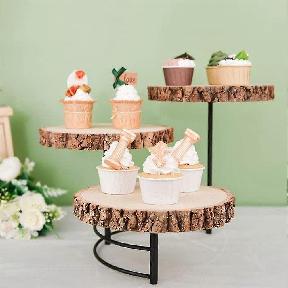 Wooden Cake Stand 3 Tier Serving Platter Dessert Stand Stand for ...