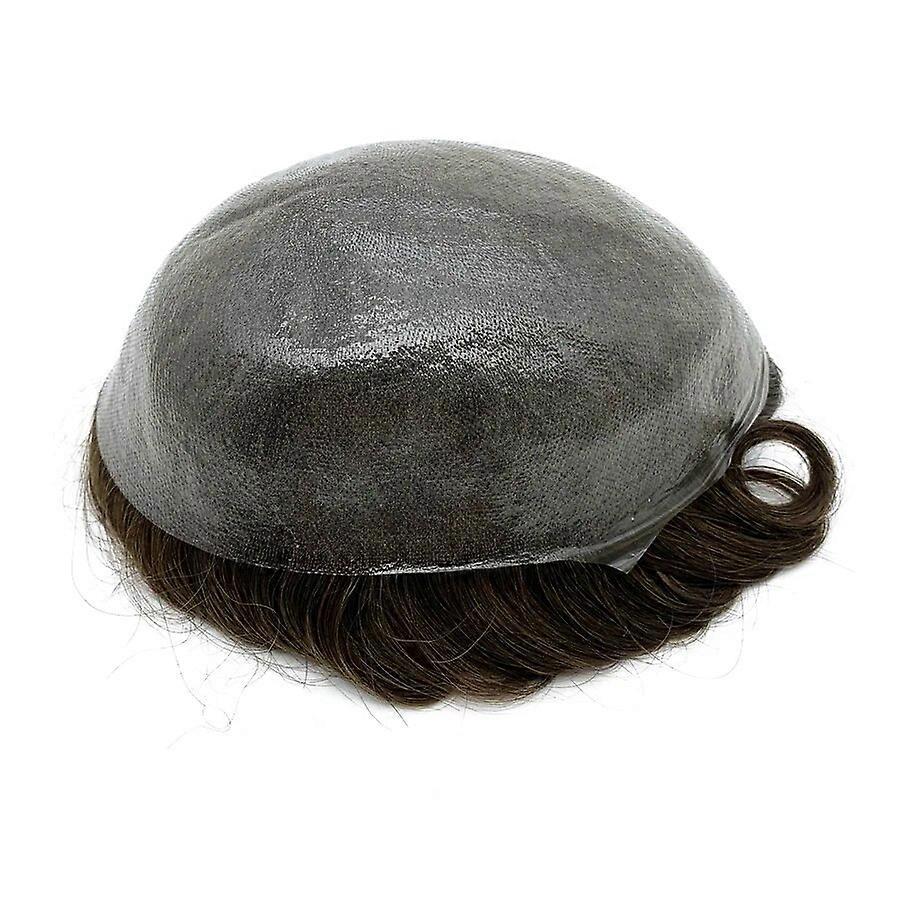 Men Topee Hair System With Human Remy Hair Pieces Thin Skin Base Toupee ...