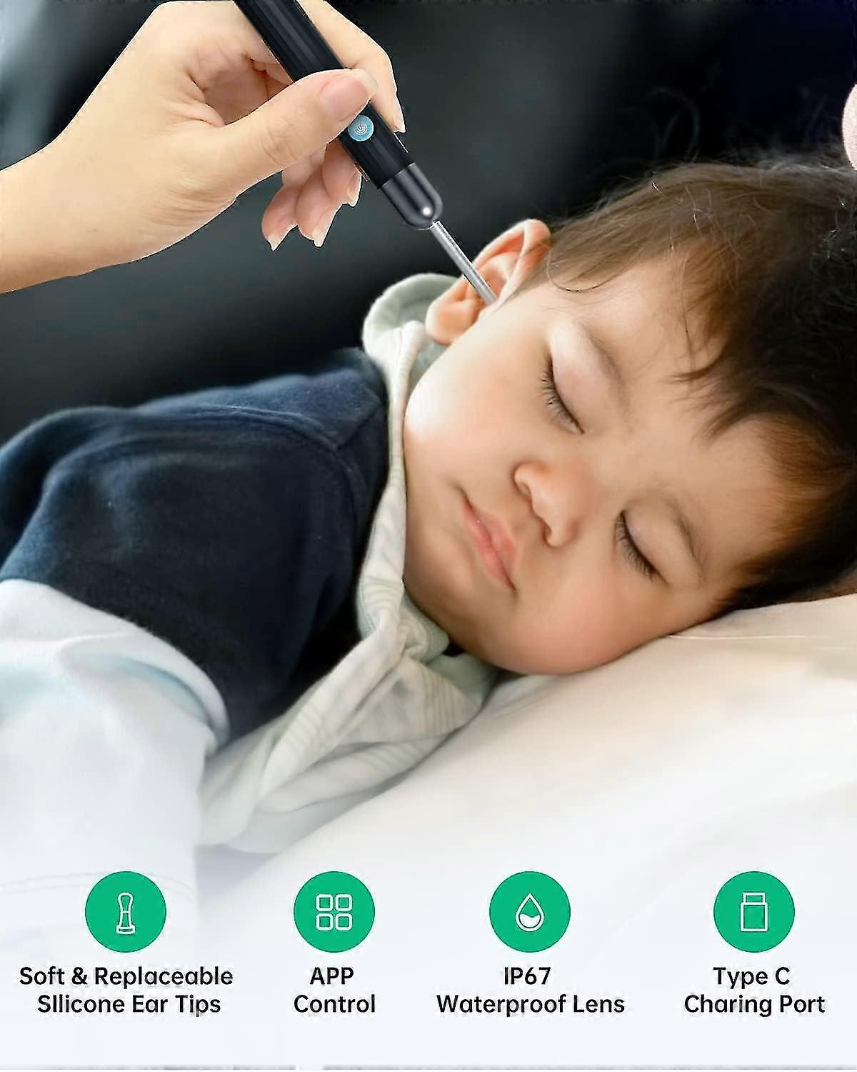 Ear Wax Removal Kit, Hpavxlr 1080P Wireless Ear Remover with Camera, 3 ...