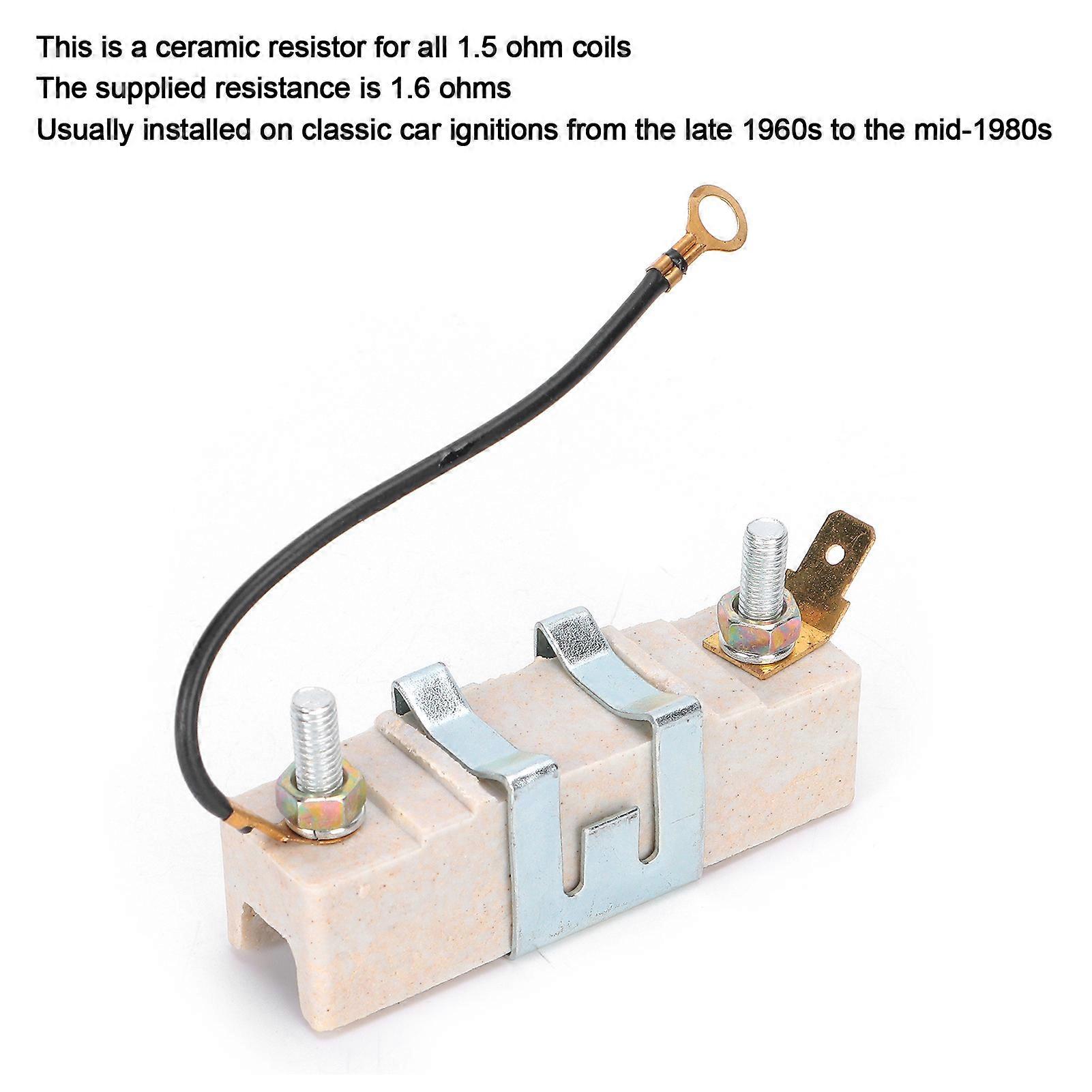 Ignition Coil Resistor Metal Ceramic WearResistance Device for 1.5 Ohm ...