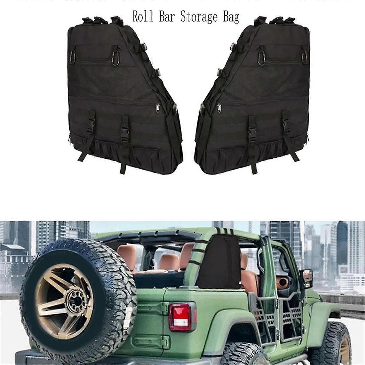 Right Roll Bar Storage Bag Cage Multi-Pockets Organizers Cargo Bag Tool ...