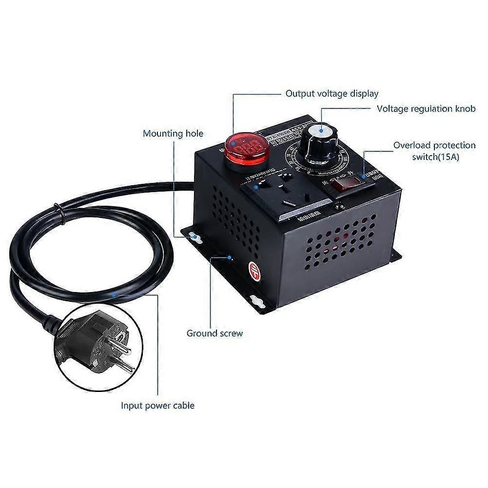 New Products In 2025,dimmer, Ac 220v 9a 4000w Scr Voltage Regulator ...