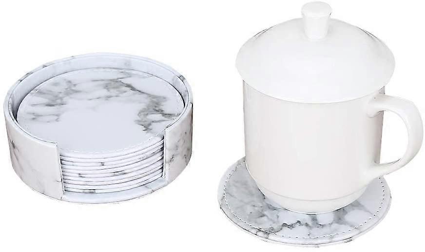 Set Of 6 Coasters (Round Marble) | Fruugo UK