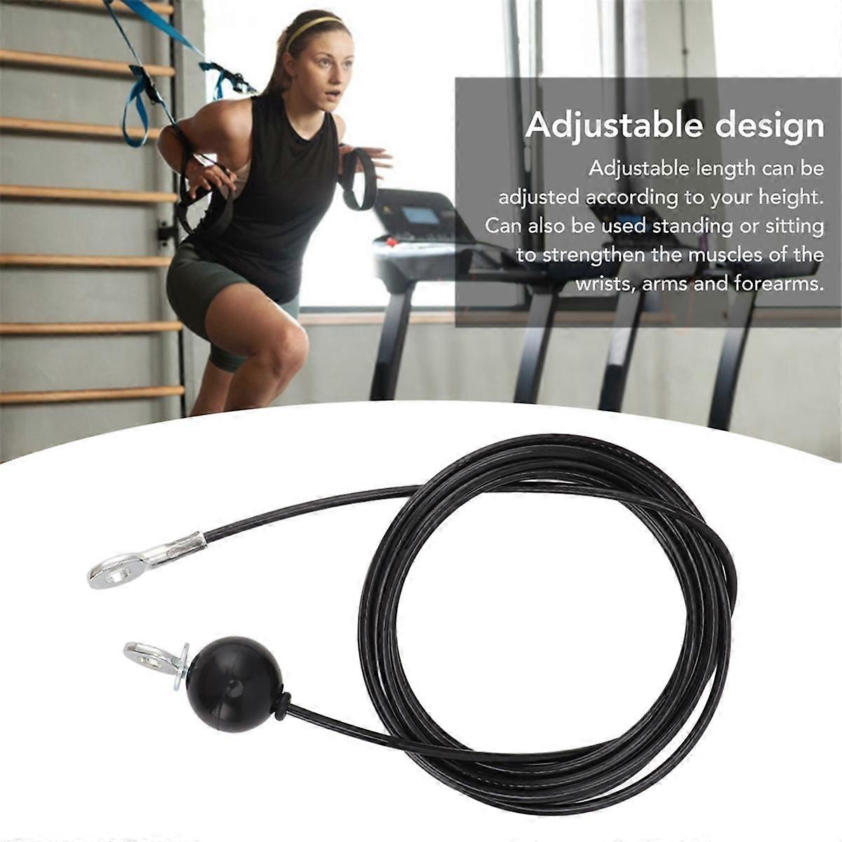 Rubber Coated Wire Rope Fitness Equipment Accessories Wire Rope Pulley ...