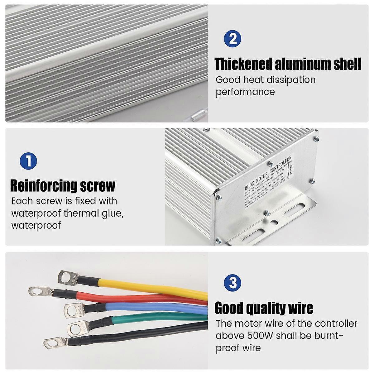 48V-72V 5000W Tricycle FOC Controller, Battery Car, Intelligent ...