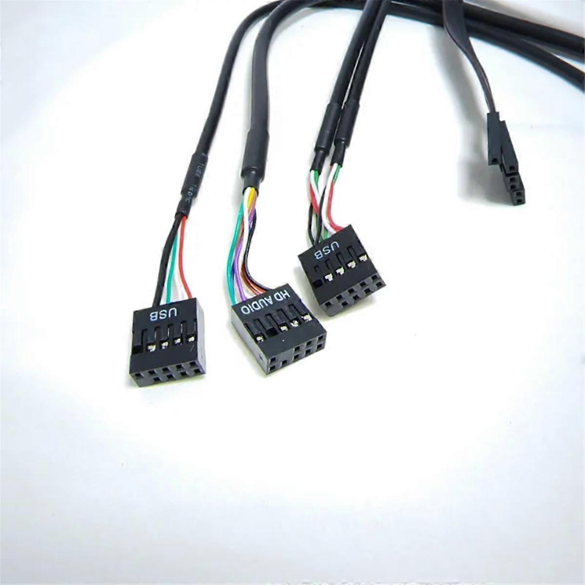 Motherboard Extension Chassis Front Panel Cable 19Pin 9Pin to Type-C 2 ...