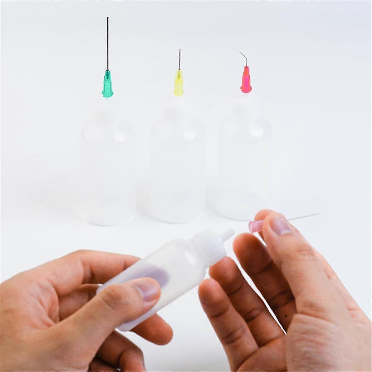 50ml Precision Tip Applicator Bottle,Blunt Tip Needle and Cap, 18G 20G ...