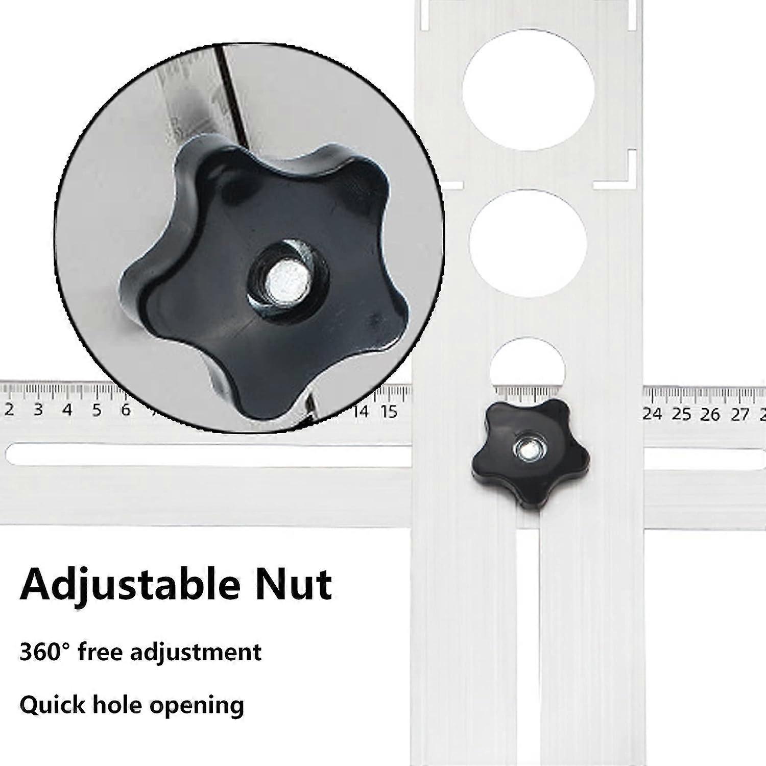 Adjustable Tile Hole Finder, Tile Angle Measuring Ruler Tile Angle ...