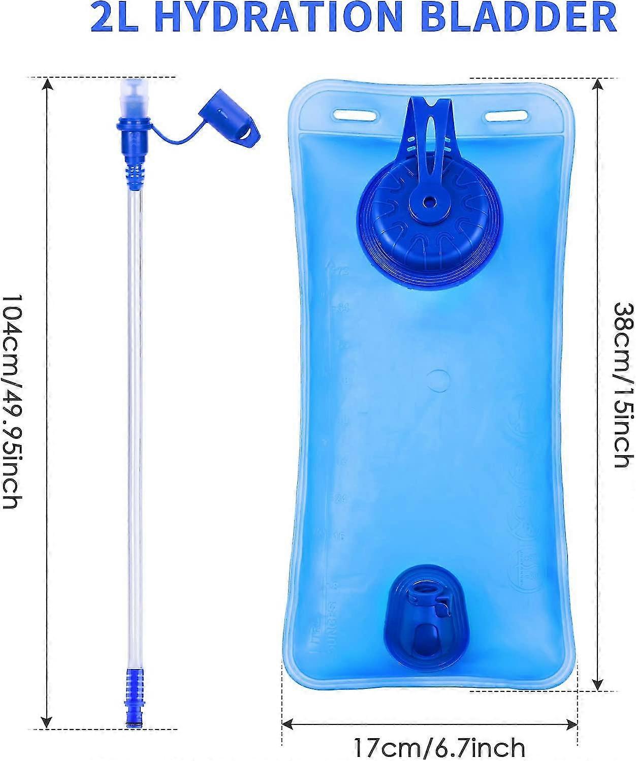 2l Backpack Hydration Bag Anti-leak Water Storage Bag With Auto Shutoff ...