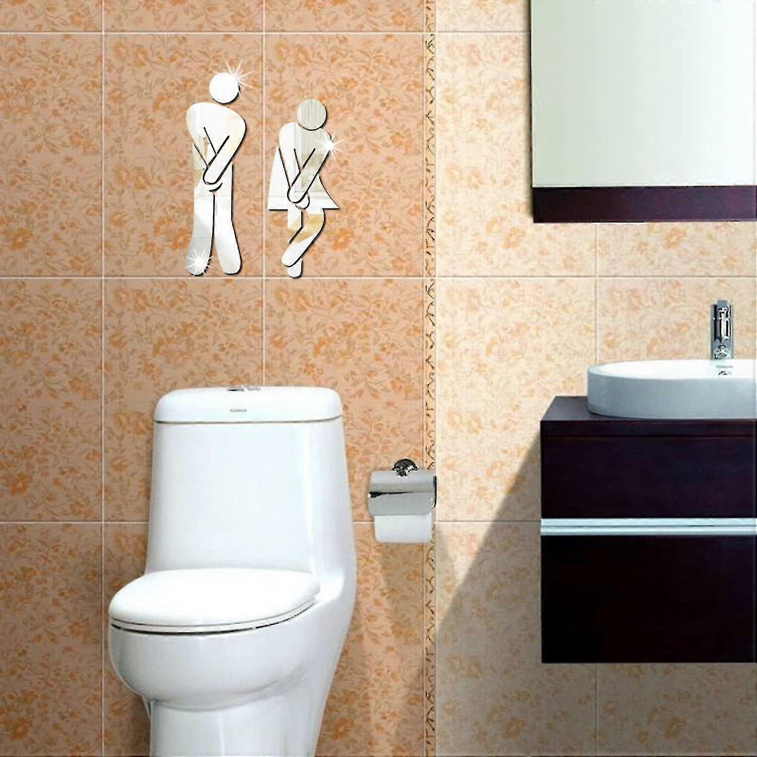 Christmas Yaju Toilet Wc Sticker ! Crossed Legs Funny Bathroom Toilet ...