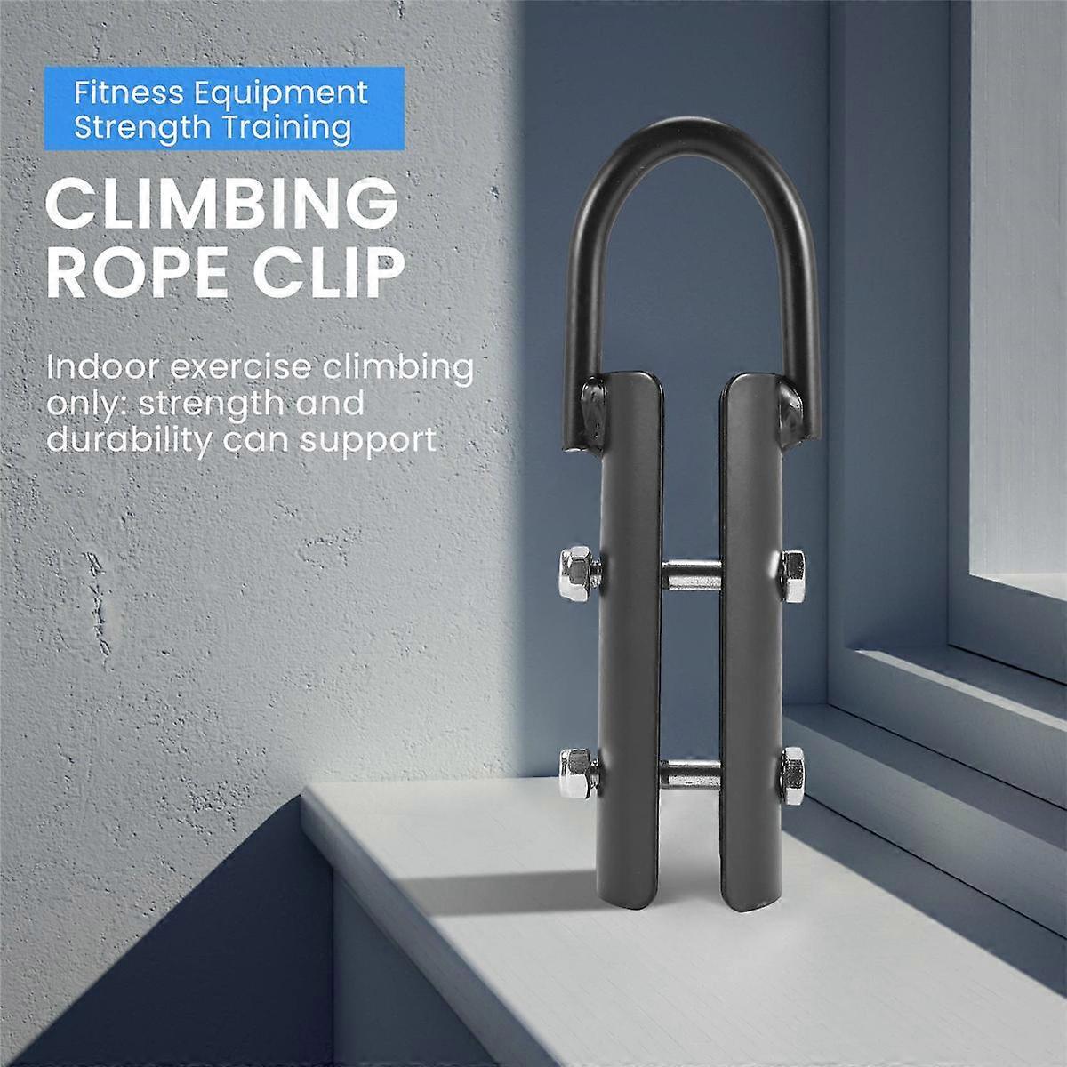 Clamp,Rope Climb Workout Rig Attachment Hook for 1.5 Inch Rope Clasp ...