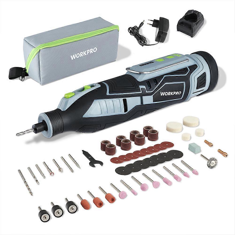WORKPRO 12V Wireless Rotary Tool Kits with 114pcs Engraving Accessories ...