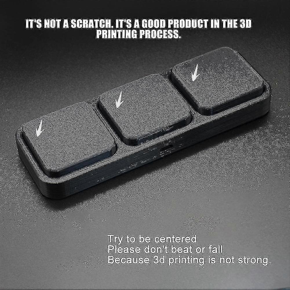 1/2/3 Large Key Usb Programmable Macro Keyboard For Windows Linux Macos ...