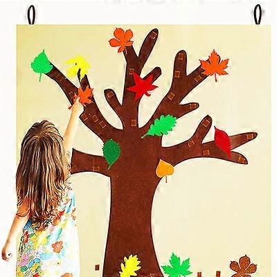 Kit Bulletin Board Set Felt Tree Board, Detachable Autumn Leaves ...