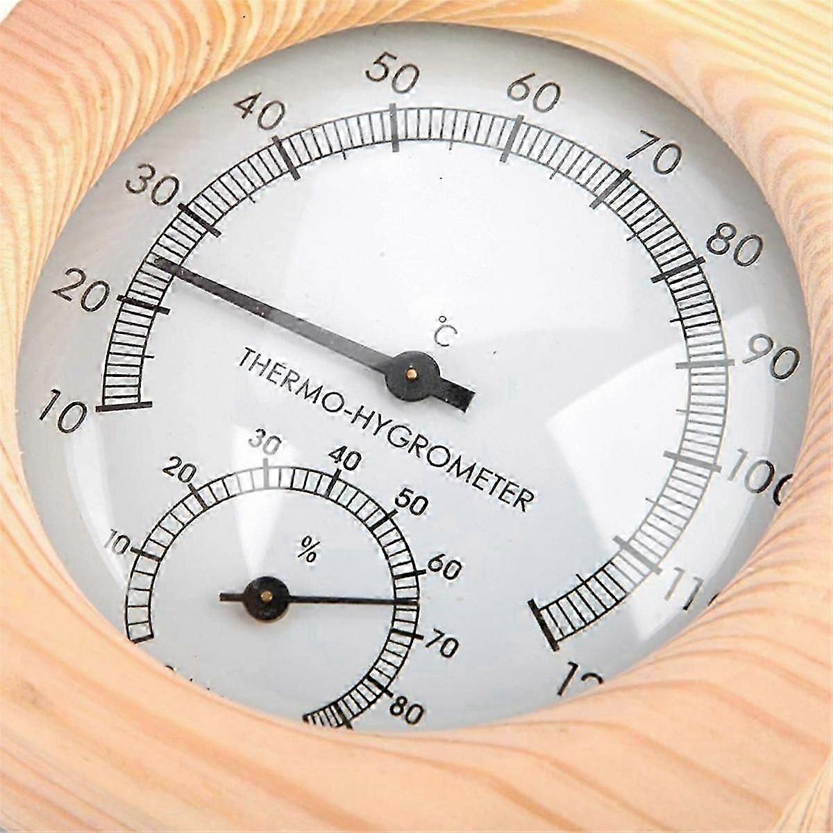 Digital Sauna Thermometer with Metal Dial and Hydrometer Hygrometer ...