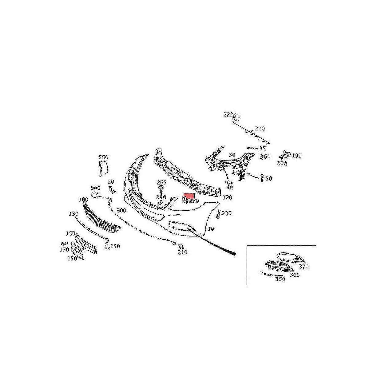 A0009058702 Car Bumper Blind Spot Assist Radar Sensor For S E -class ...