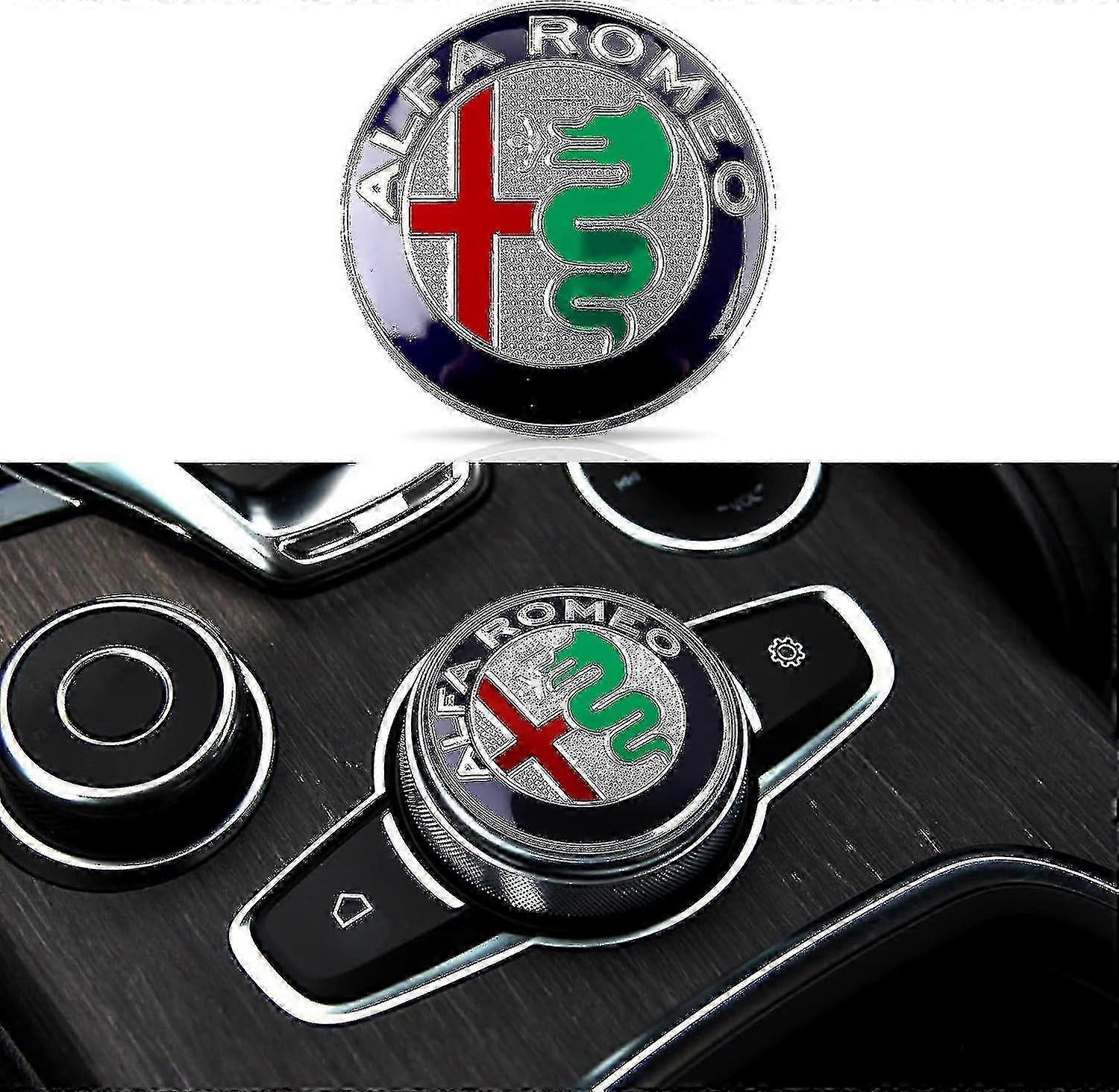 74 Mm For Alfa Romeo Logo Emblem Badge Sticker For Giulietta Spider Mito 147 156 159 166 Gt ...