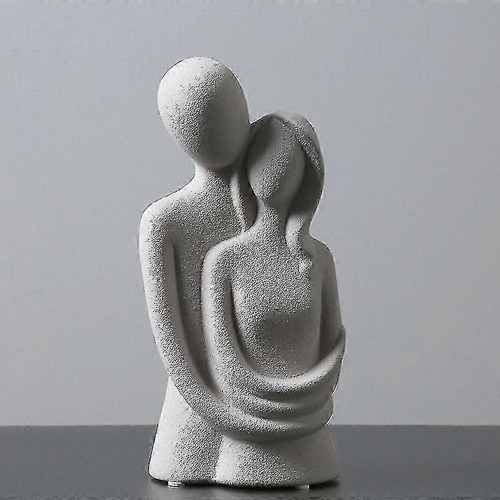 Simple Ceramics Statue Hugging Couple Minimalist Passionate Love ...