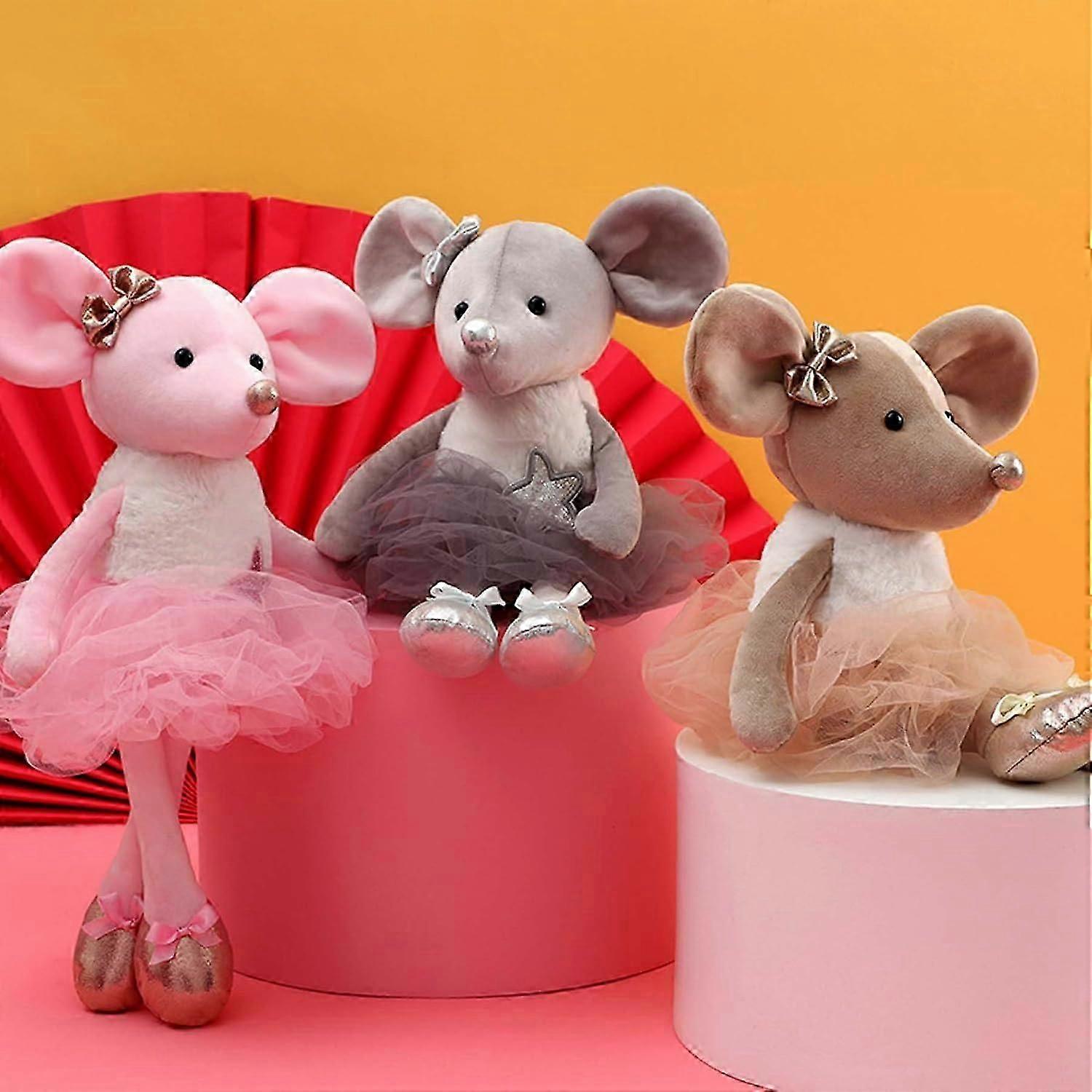 Plush Mouse Stuffed Animals Toys Ballerina Dolls Ballet Dance Recital ...