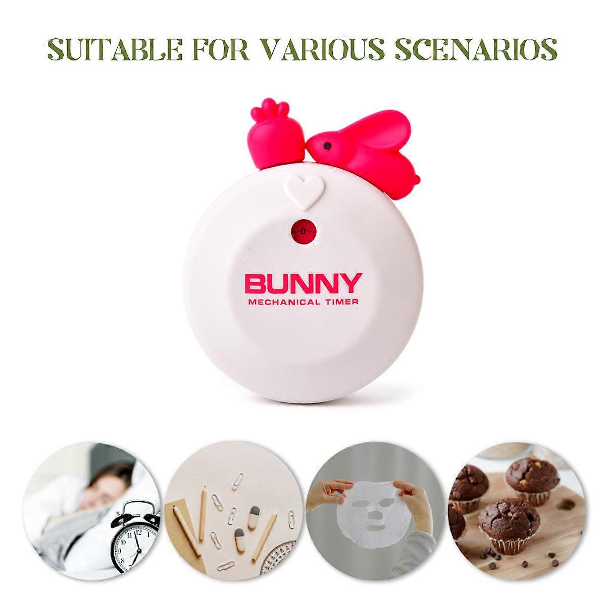 Cute Cartoon Bunny Timers 60 Minutes Mechanical Kitchen Cooking Timer ...