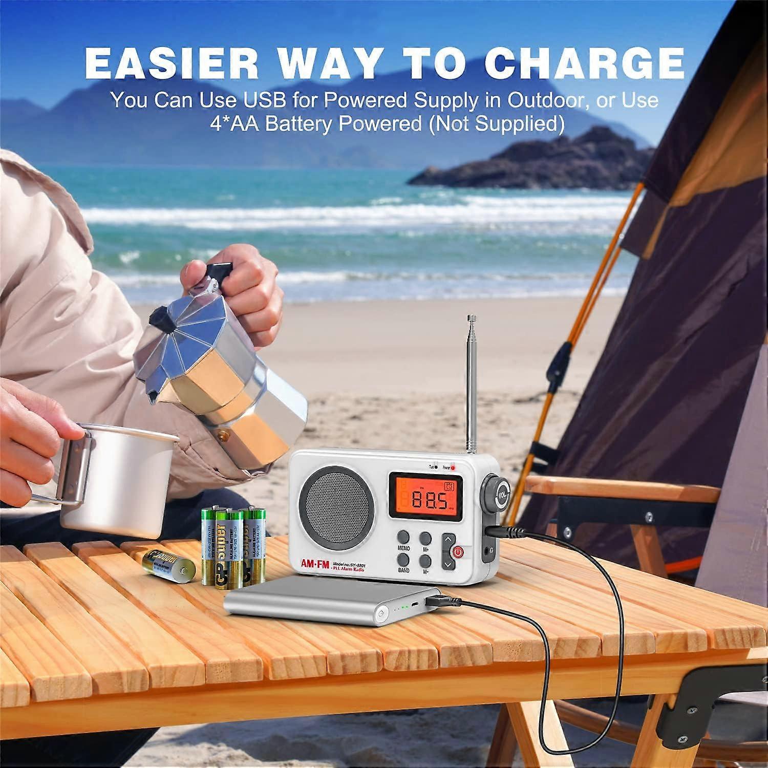 Fm / am (mw) portable radio, small portable radio, transistor radio ...