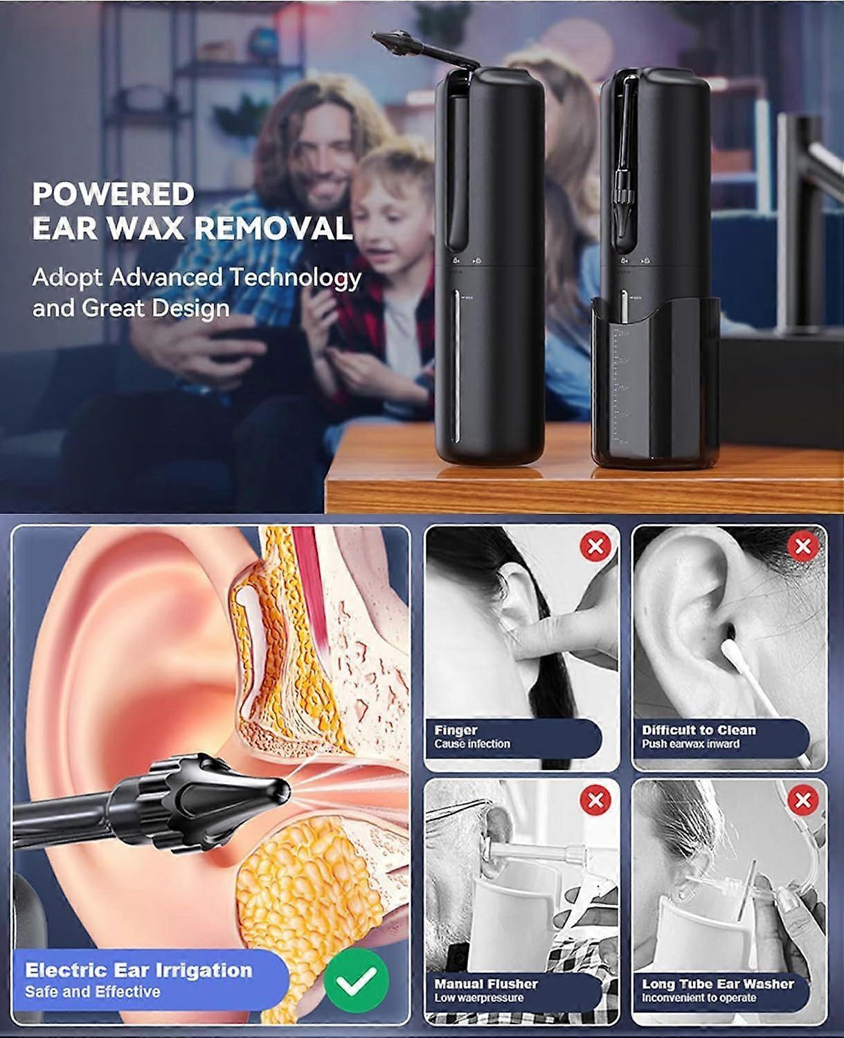 Electric Ear Cleaner Earwax Remover, 4 Modes Safety Effective, Ear ...