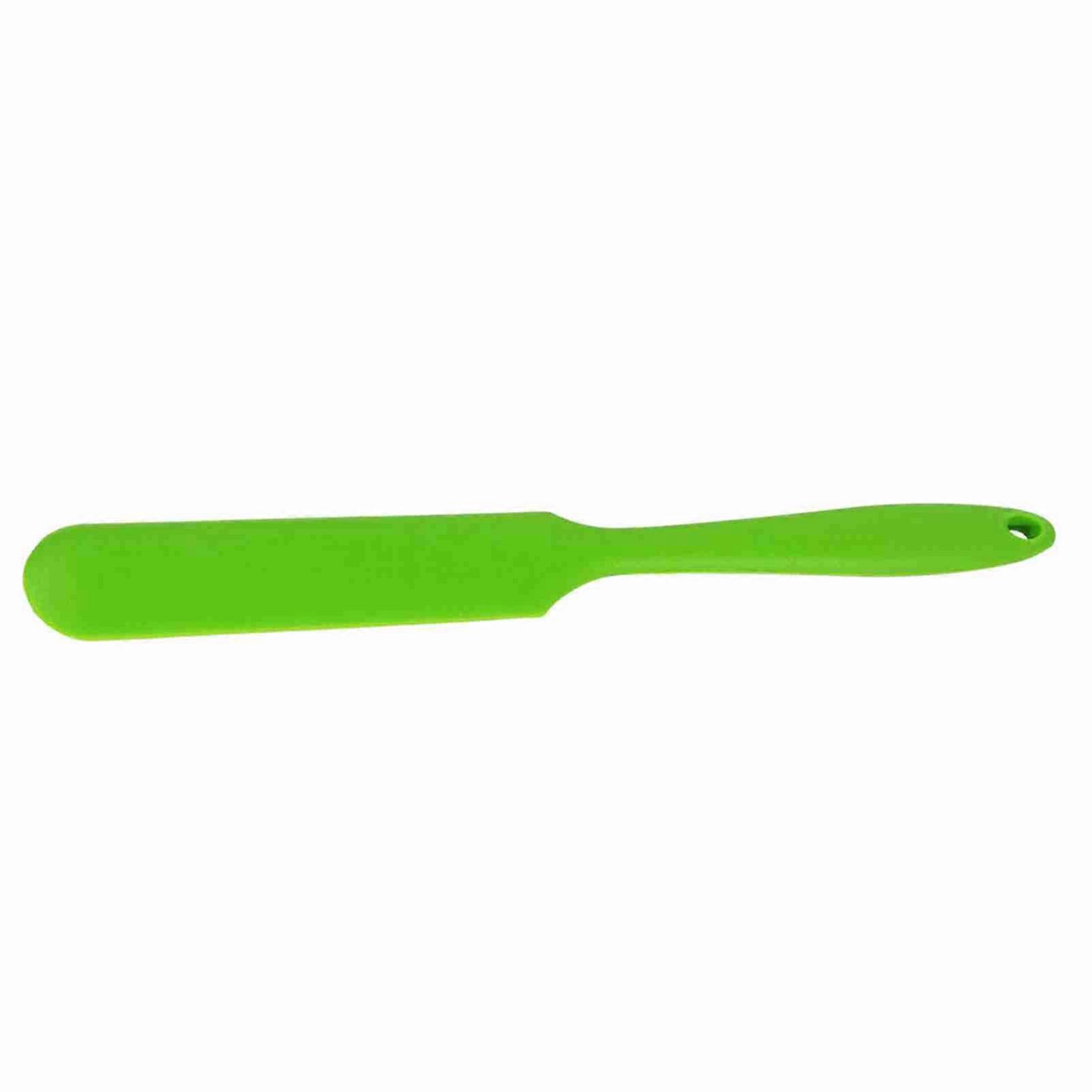 Silicone Spatula Green 24.5cm x 3cm Heat Resistant Flexible Design Non ...