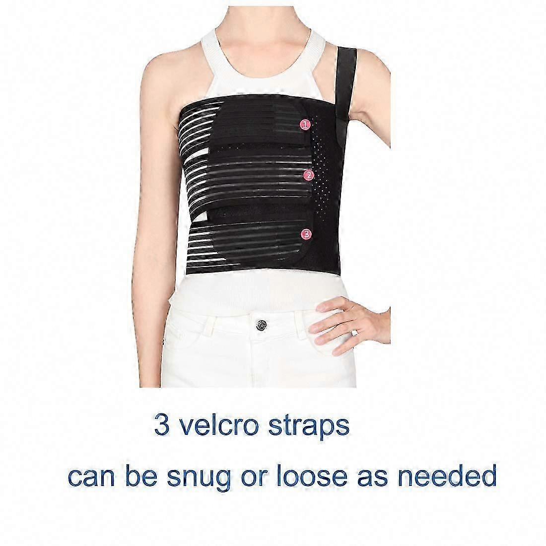 Rib Brace for Broken Ribs, Elastic Chest Support Belt for Men and Women ...