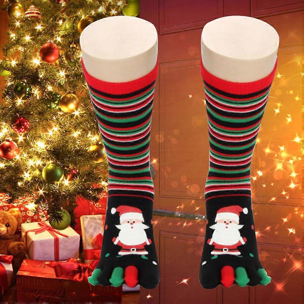 Finger Socks Five Fingers Socks for Christmas 2Pairs Warm Cartoon ...