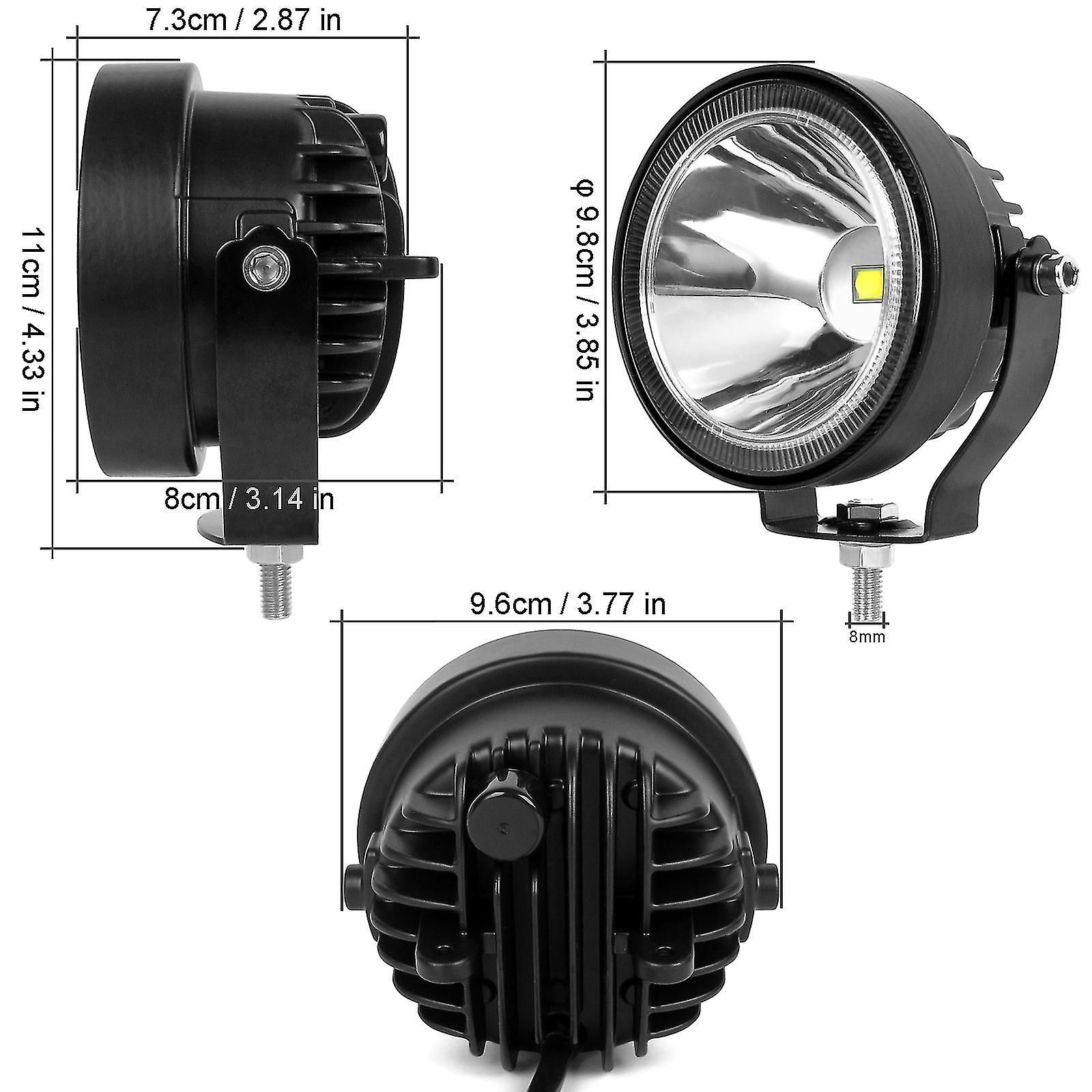 4 Inch Led Work Light Barra 12v 24v 4x4 Offroad For Motorcycle Car Atv ...