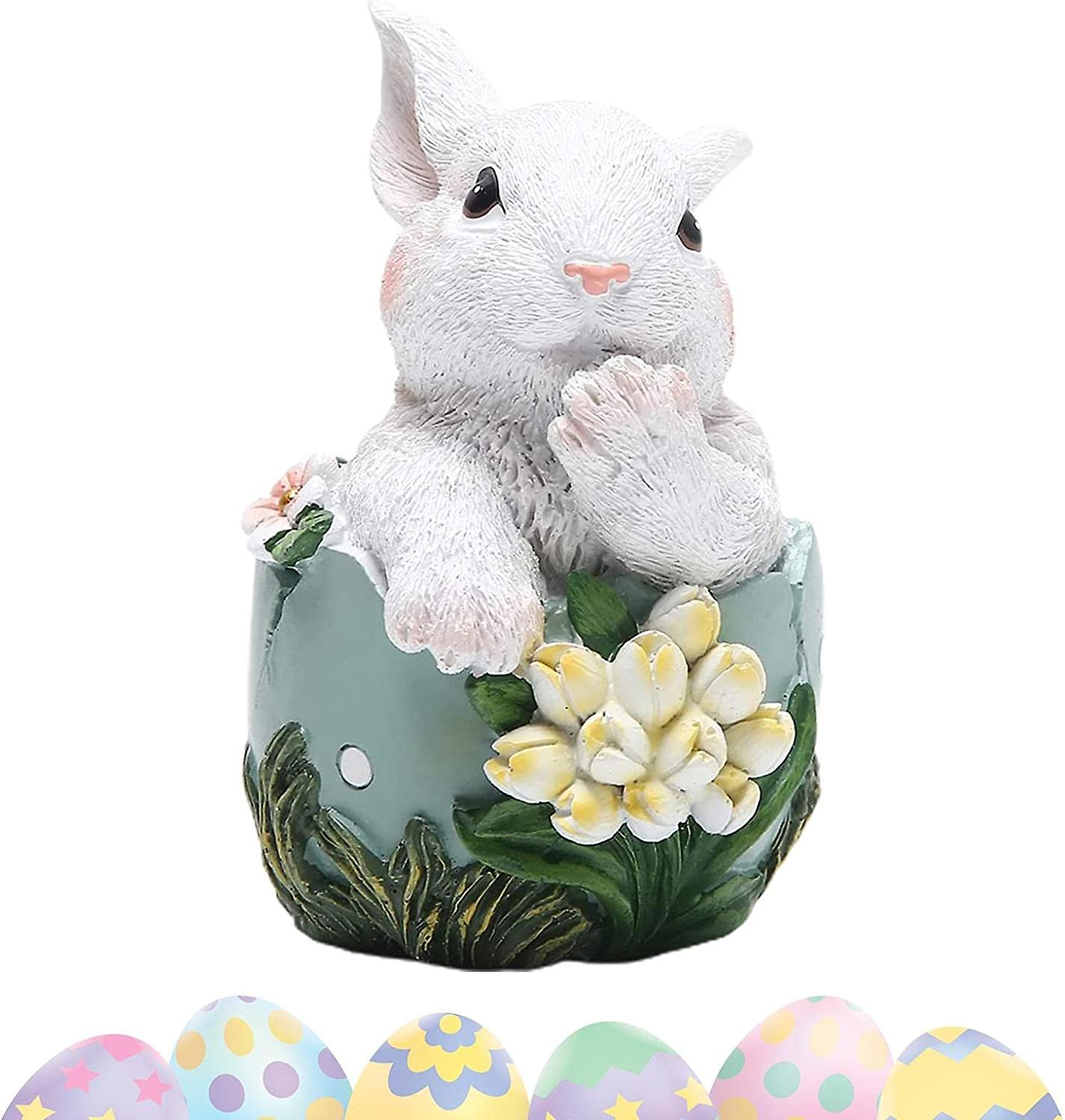 2024 Resin Easter Bunny Decorations - Easter Bunny Figurines Cute ...