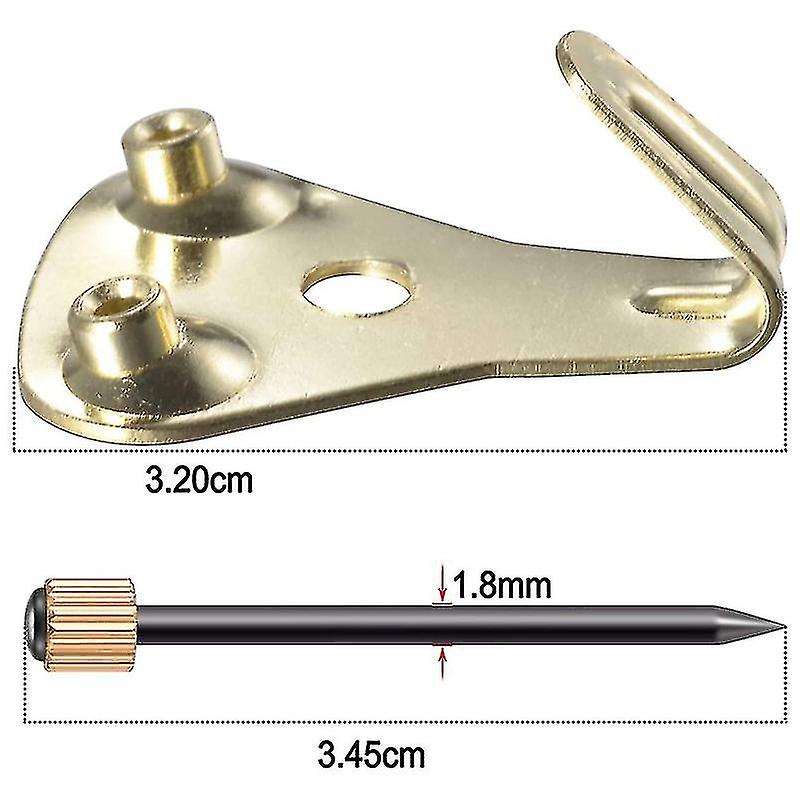 20 Pack 50 Frame Hangers Hooks With , Heavy Duty Plaster Wall Pro Photo ...