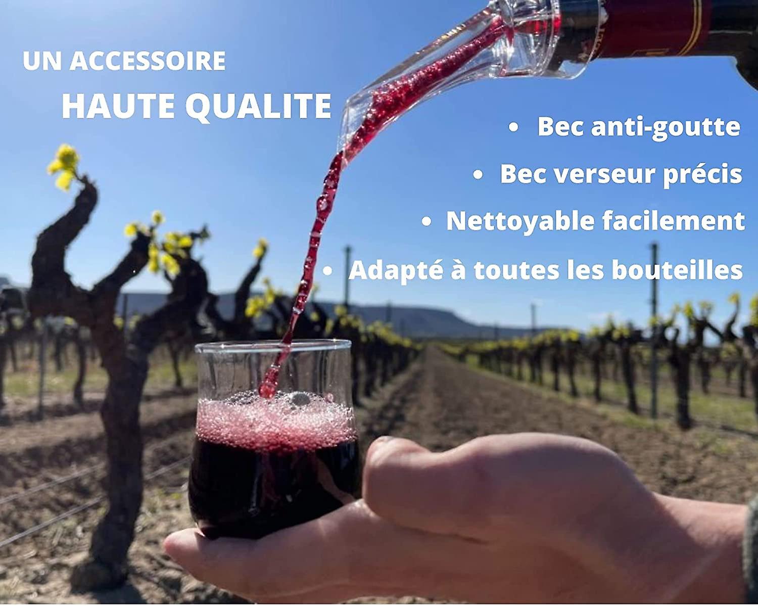 2 Wine Bottle Stoppers Air Vacuum Stopper Wine Decanter - Anti-Drip ...