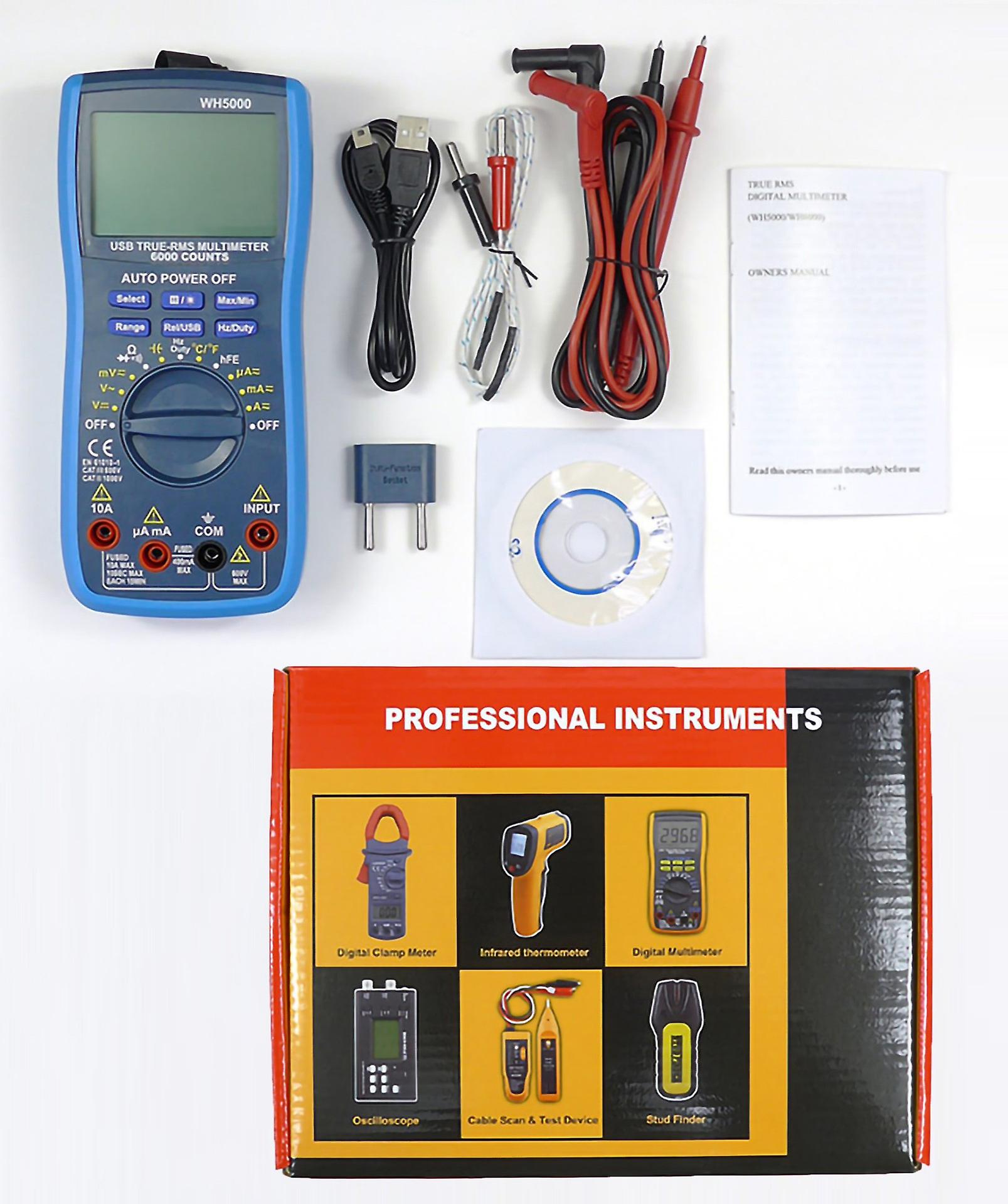 Digital Multimeter Counting Manual&Auto Range, Voltage, Current ...