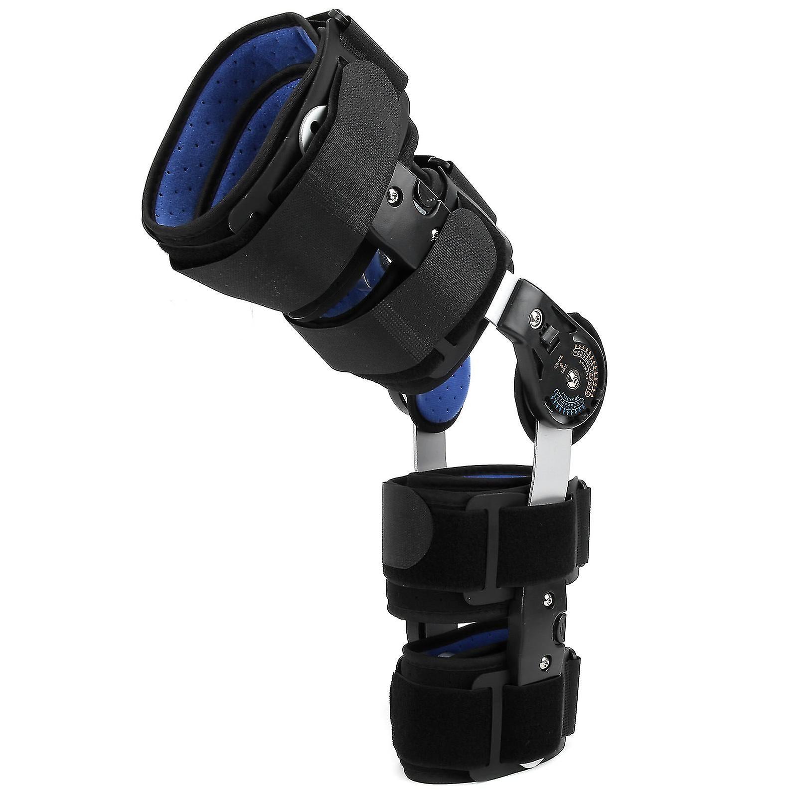 Knee joint fixation bracket orthosis adjustable leg injury splint knee ...