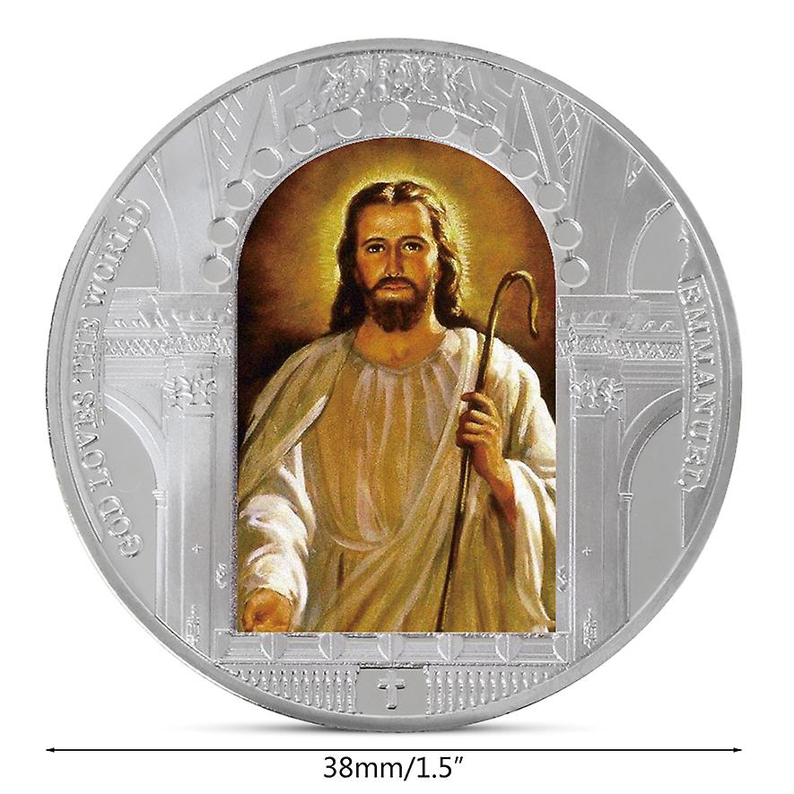 Jesus Commemorative Coins Collection Christ Religion Souvenir Challenge ...