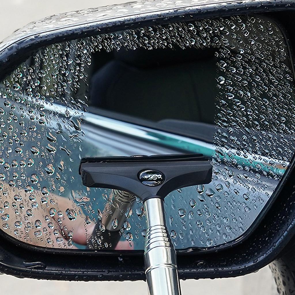 Retractable Rearview Mirror Wiper Car Glass Water Remover Cleaning Tool ...