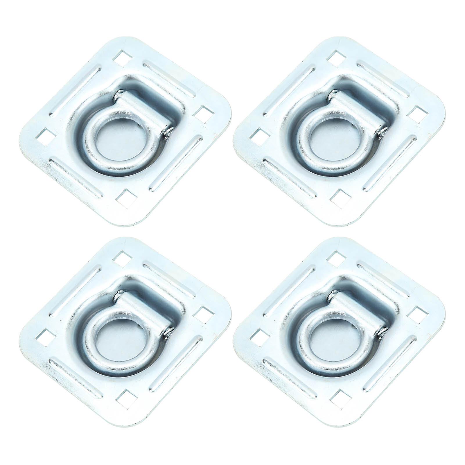 4 Pcs Recessed Tie Down D Rings Heavy Duty 124x114mm Flush Mount Cargo ...