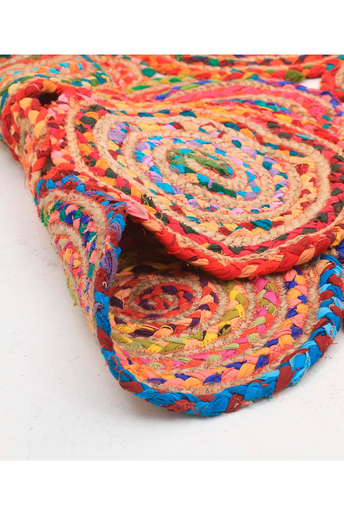 Koza Home Natura Jute Carpet Straw Carpet Multi 00012A, Handmade Carpet ...